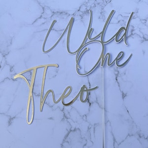 Wild One Cake Topper Personalised First Birthday Party Decorations ...