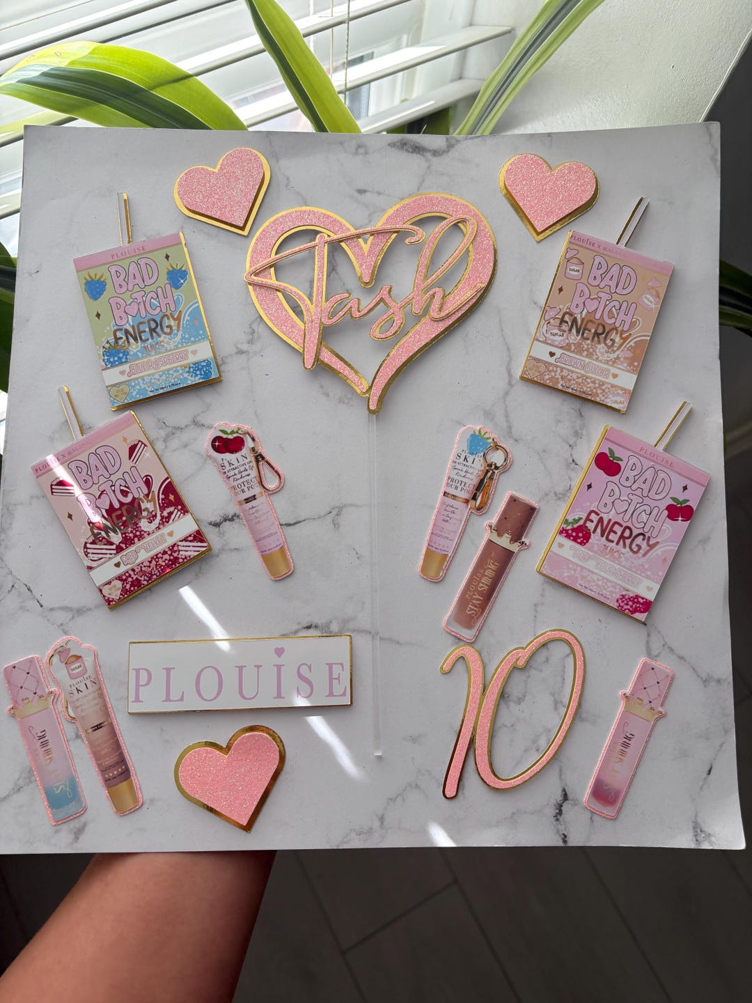 P Louise Cake Topper, Pamper Cake Topper, Beauty Cake Topper, Cake ...
