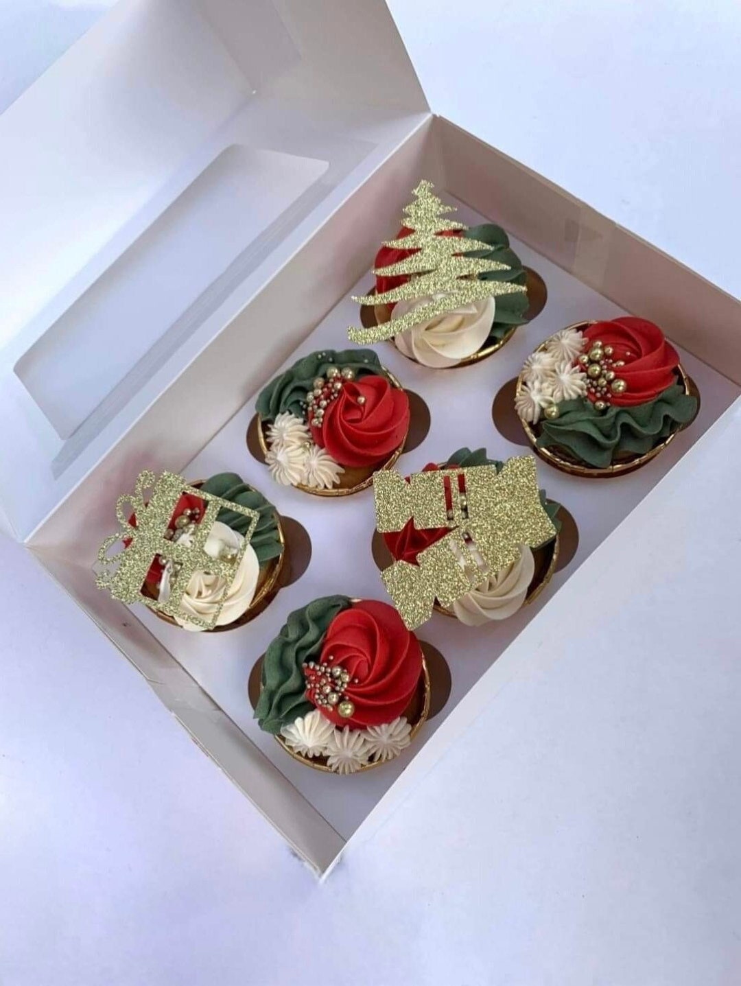 Christmas Cupcake Toppers, Merry Christmas Cupcake Toppers, Cake ...