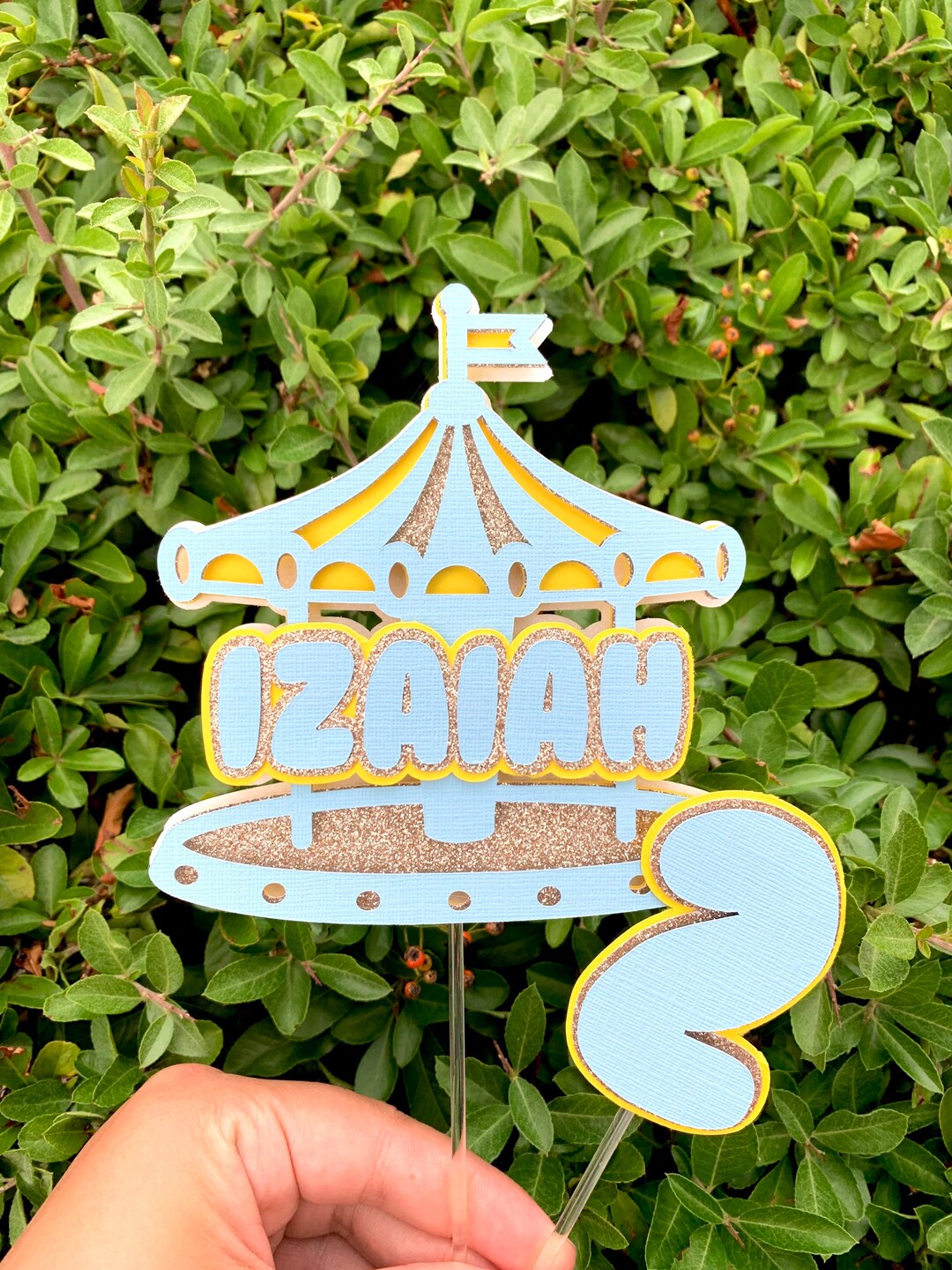 Circus Cake Topper, First Birthday Cake Topper, Circus Tent Children's ...