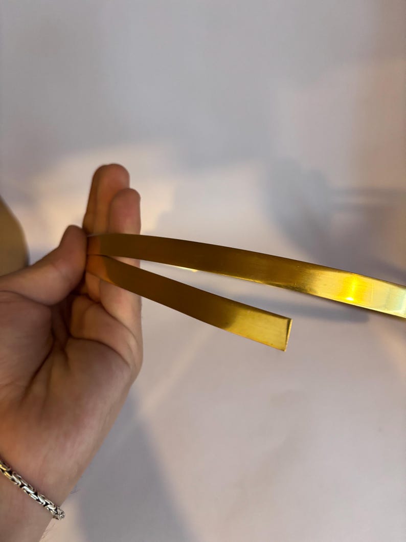 Brass Strip Sheet 0.3mm 1x100cm | Thin Metal Strip for Crafts & Model ...