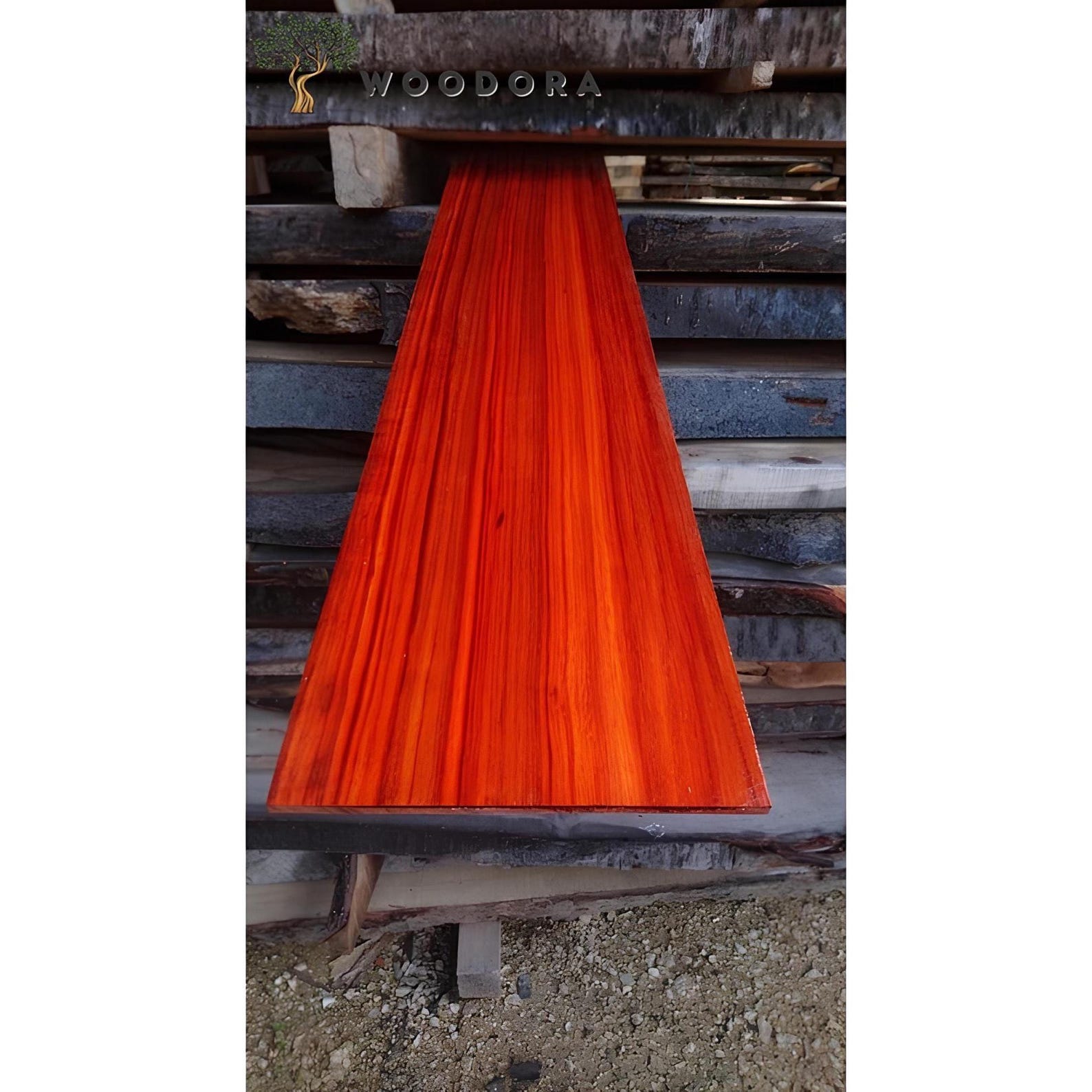 Padauk Wood Planks – Solid Padauk Lumber, Custom Cut-to-size Raw Hardwood Material for ...