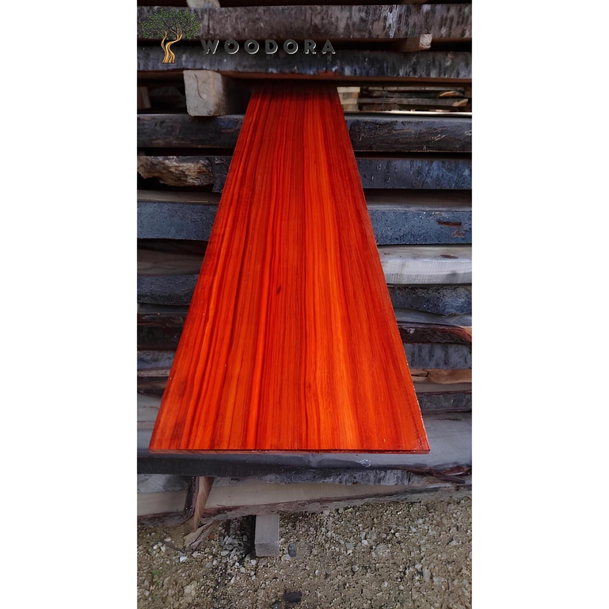 Padauk Wood Planks – Solid Padauk Lumber, Custom Cut-to-size Raw Hardwood Material for ...