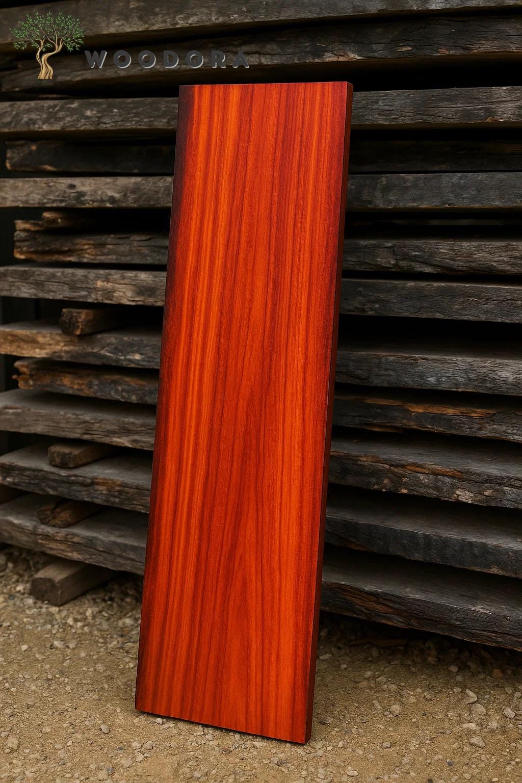Padauk Wood Planks – Solid Padauk Lumber, Custom Cut-to-size Raw Hardwood Material for ...