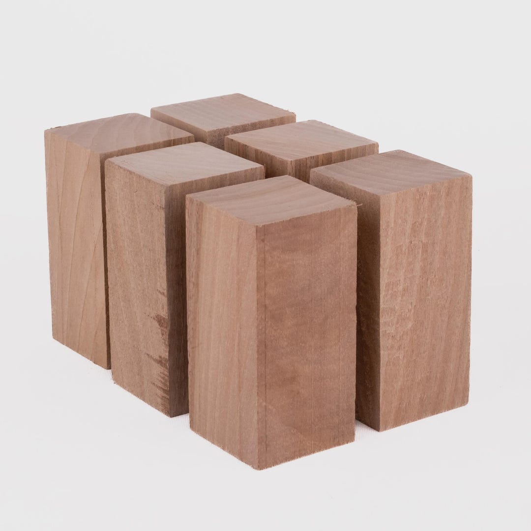 Walnut Carving Blocks: Soft Wood for Sculpting & Whittling (6 Large ...