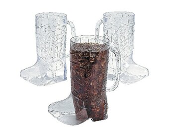 Plastic Cowboy Boot Cups - Etsy