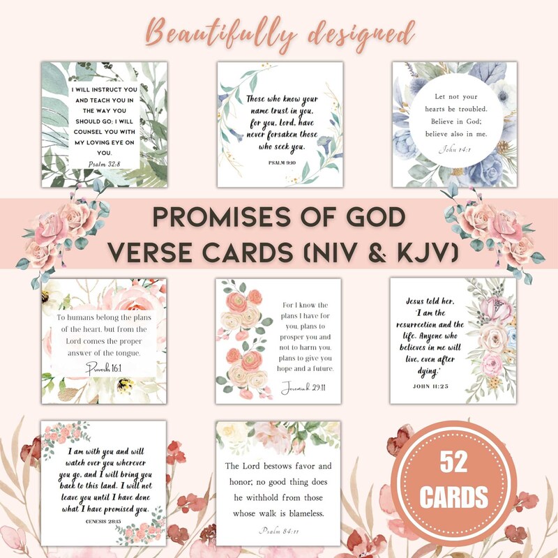 Bible Verse Cards - Etsy