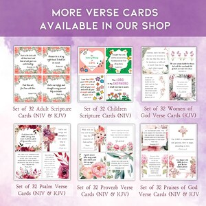 Scripture Verse Cards for Mothers, Motherhood, KJV Scripture Cards ...