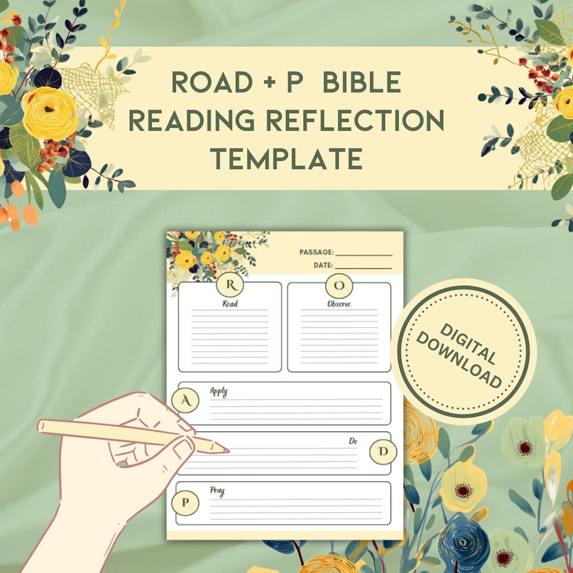 Bible Reading Reflection Printable, Reflection Notes, Church Notes ...