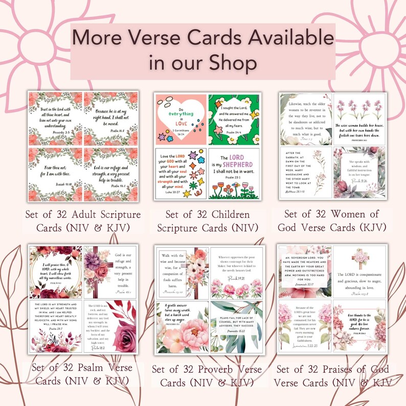 Promises of God Verse Cards for Women: NIV & KJV (instant Download) - Etsy