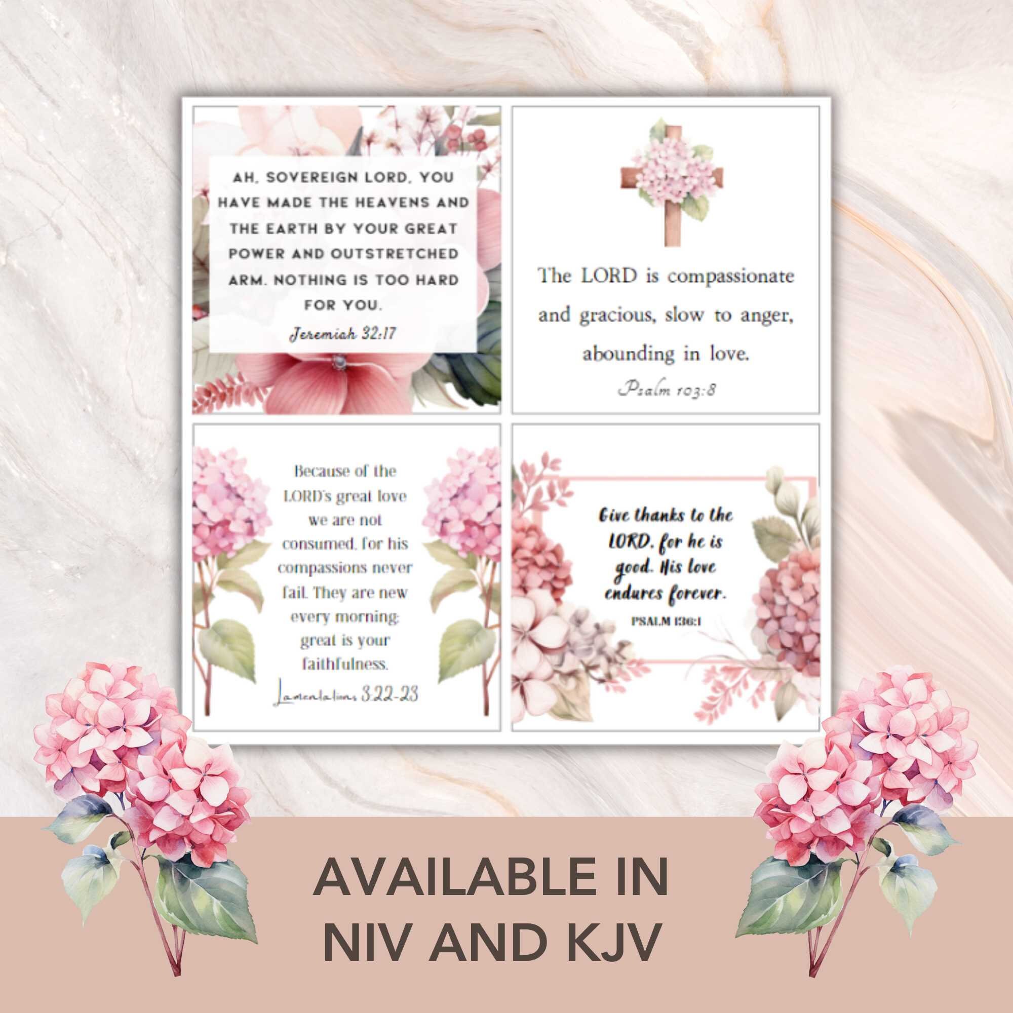 Praises of God Scripture Cards, KJV Scripture Cards, Scripture ...