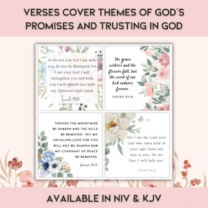 Promises of God Verse Cards for Women: NIV & KJV (instant Download) - Etsy