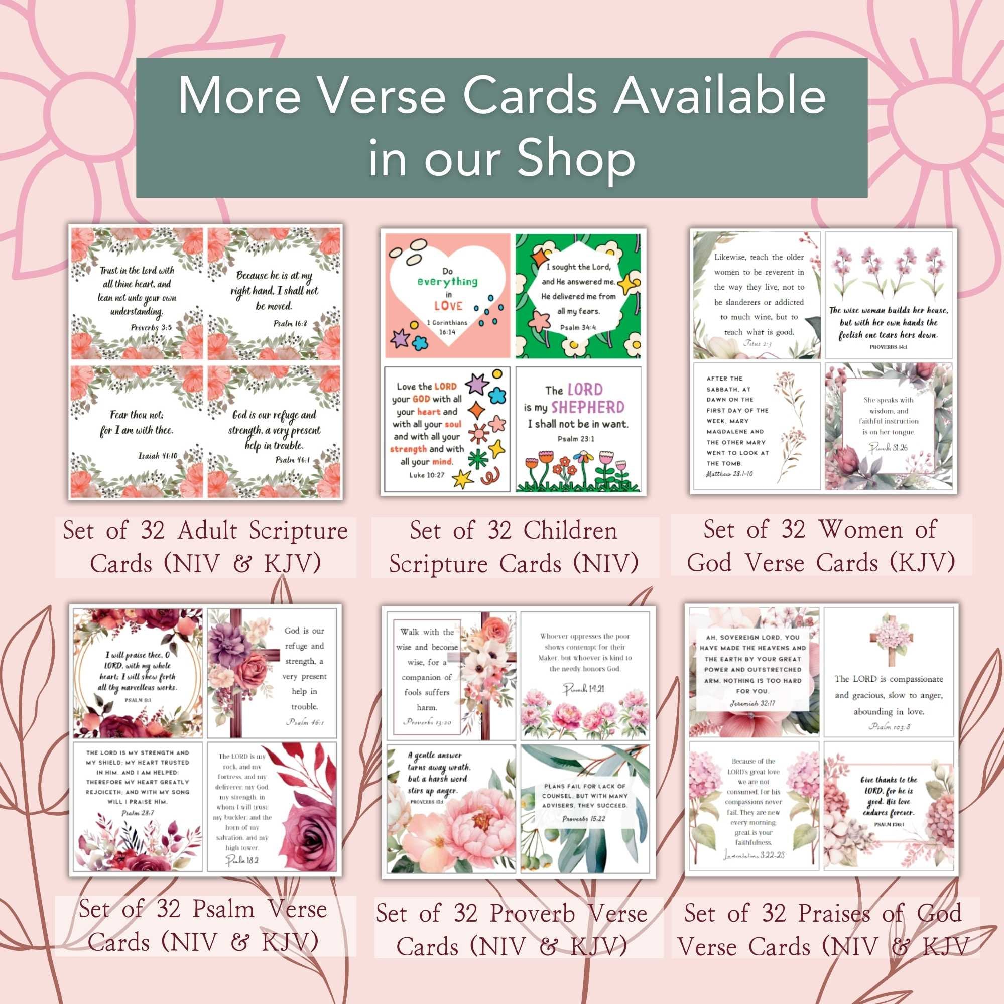 Spanish Promises of God Verse Cards for Women | Reina-valera & Nueva ...