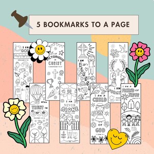 Biblical Affirmation Coloring Bookmarks | for Kids | Bible Printable ...