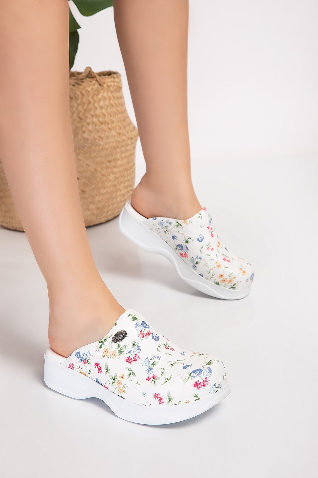 Women's for Clogs Flowers Patterned - Etsy