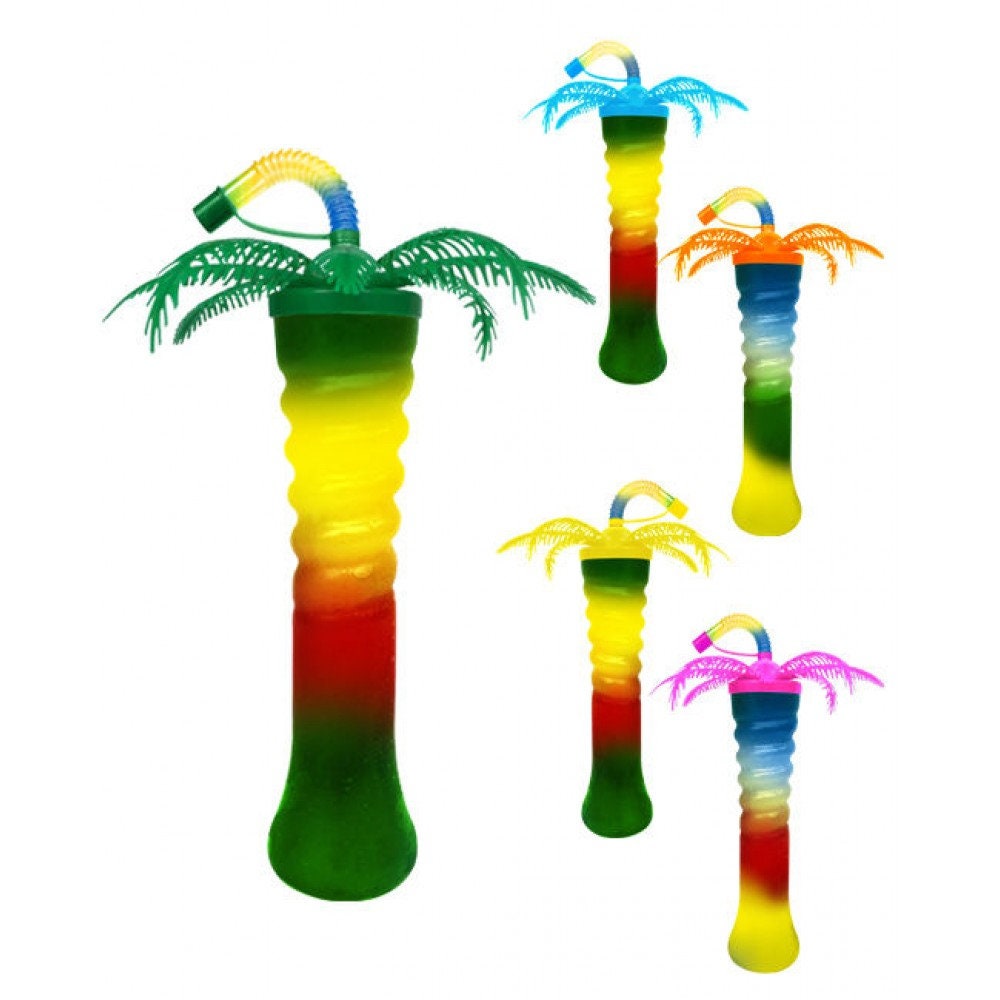 Palm Tree Slush Puppie Twist Slush Yard Cups 17oz 500ml HT5 X 140 Cups ...