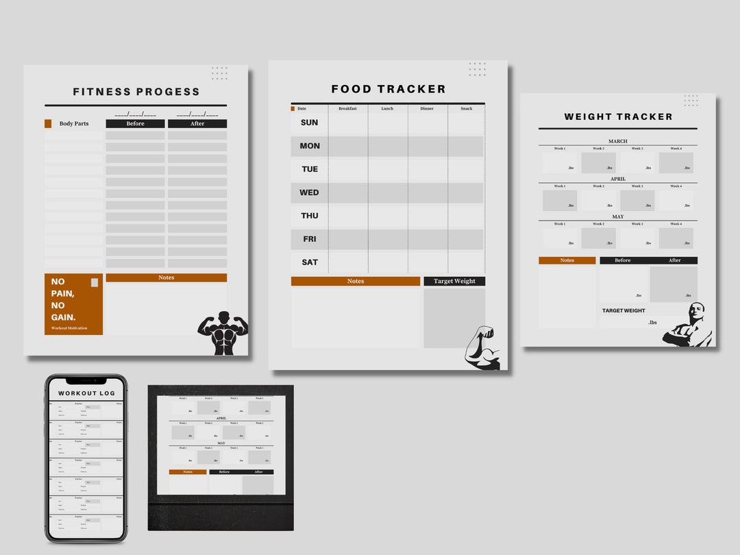 Workout Planner Digital Printable - Etsy