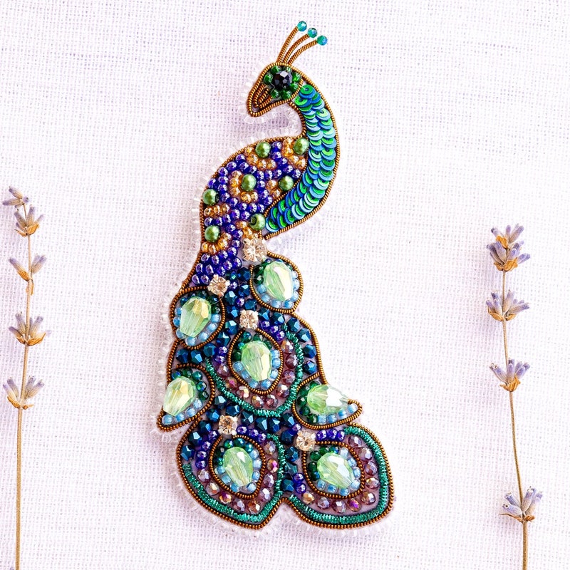 Peacock Embroidery - Etsy