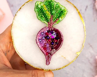 Balloon Bead Embroidery Kit. Seed Bead Brooch Kit. DIY Craft Kit ...