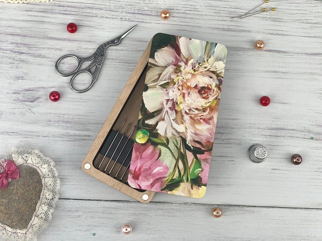 Wooden Needle Holder, Magnetic Needle Minder, Rectangular Needle Keeper ...