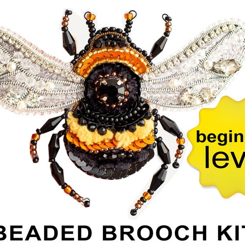 Beading Patterns Insect Brooch Diy Embroidery Jewelry Making - Etsy