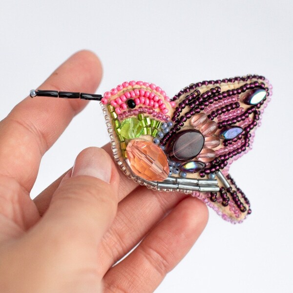 Beaded Hummingbird - Etsy