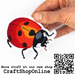 Ladybug Embroidered Iron on Patches - Etsy