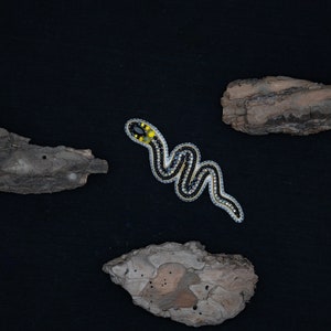 Snake Bead Embroidery Kit. Seed Bead Brooch Kit. DIY Craft Kit. Beading ...