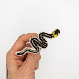 Snake Bead Embroidery Kit. Seed Bead Brooch Kit. DIY Craft Kit. Beading ...