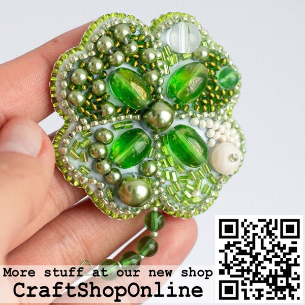 Bead Brooch - Etsy