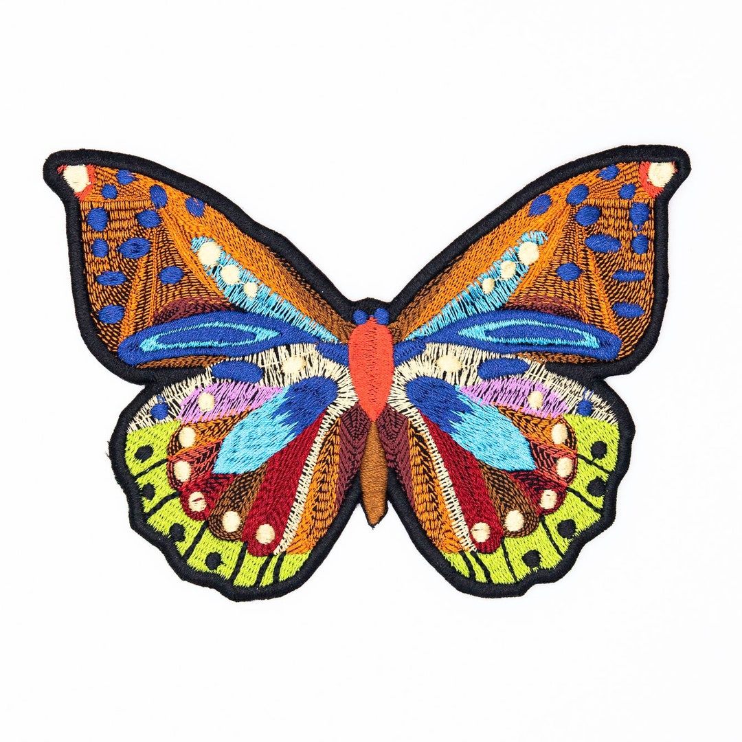 Butterfly Embroidered Iron on Patches - Etsy
