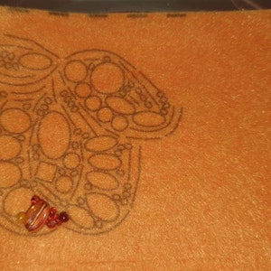 Apricot Bead Embroidery Kit. Seed Bead Brooch Kit. DIY Craft Kit ...