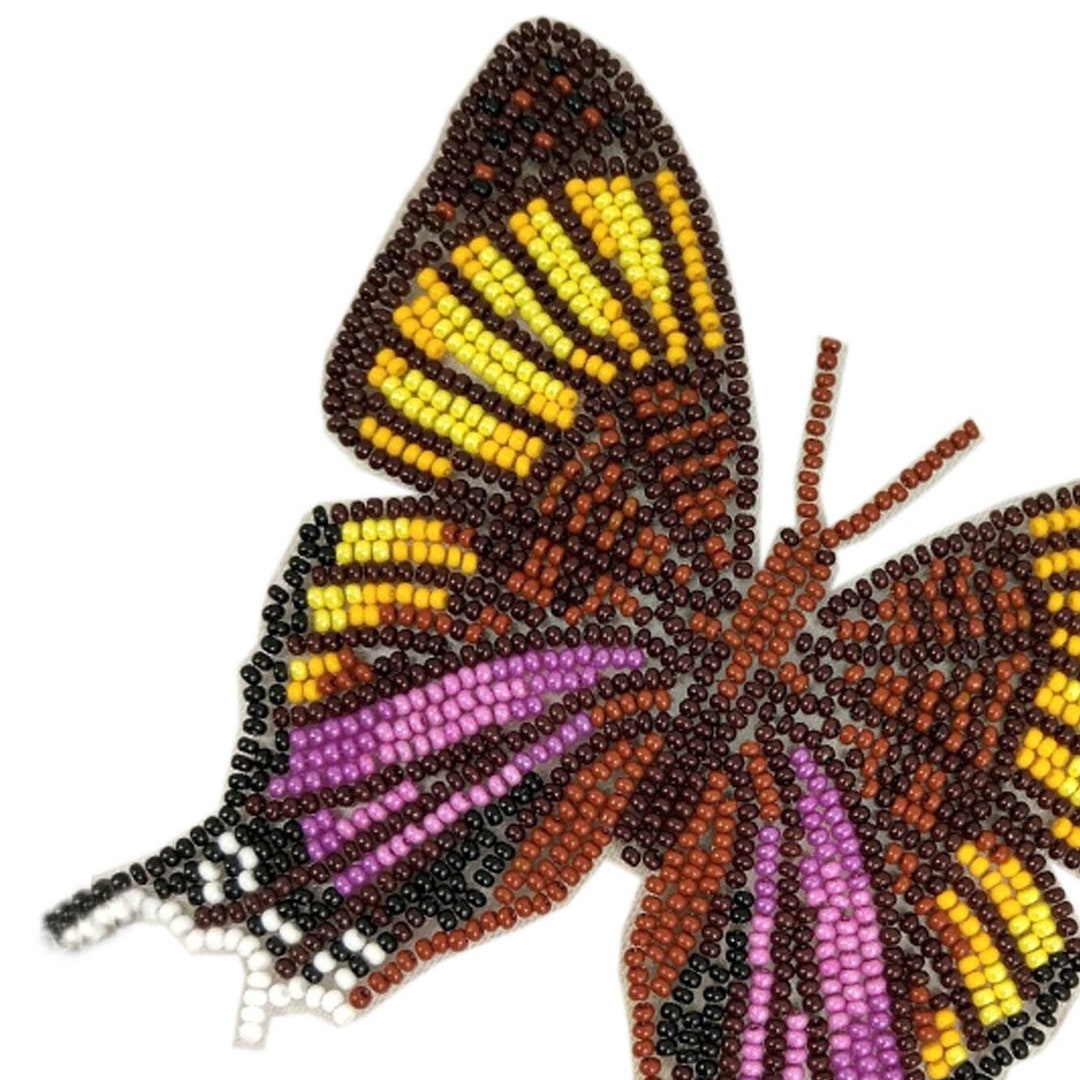Marpesia Marcella Butterfly Applique Bead Embroidery Kit. DIY Insect ...