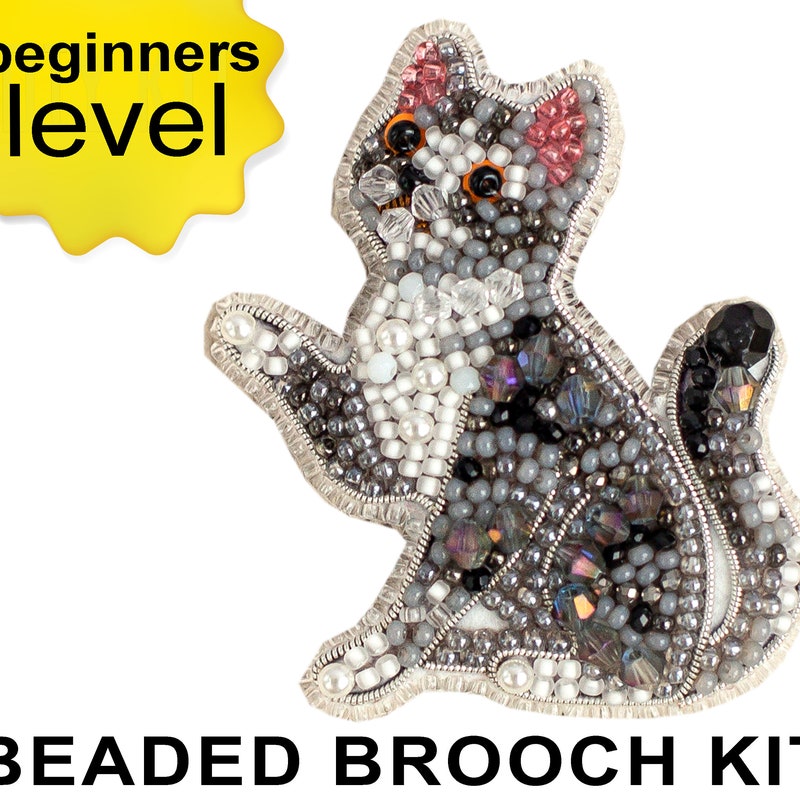 Cat Embroidery Kit - Etsy