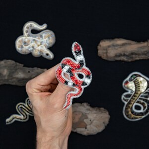 Snake Bead Embroidery Kit. Seed Bead Brooch Kit. DIY Craft Kit. Beading ...