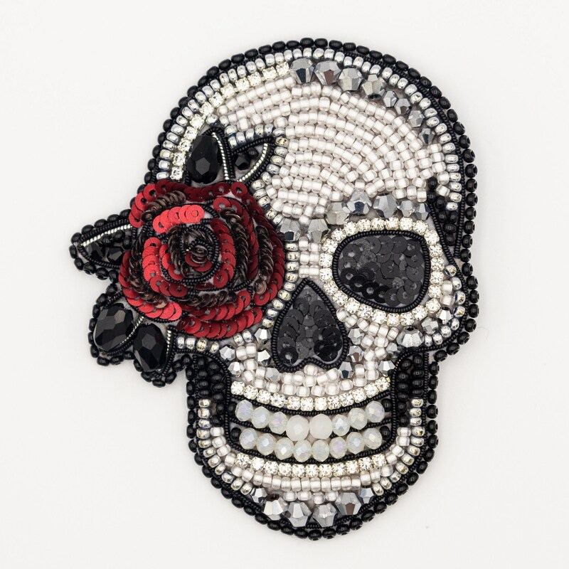 Skull Brooch - Etsy