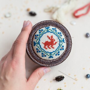 DIY Kit Box With Pin Embroidery Sewing Cushion, Full Kit With Materials ...