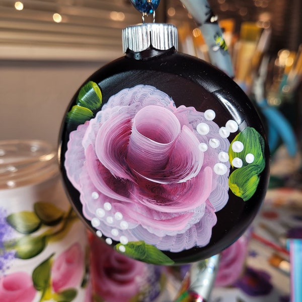 Hand Painted Rose - Etsy