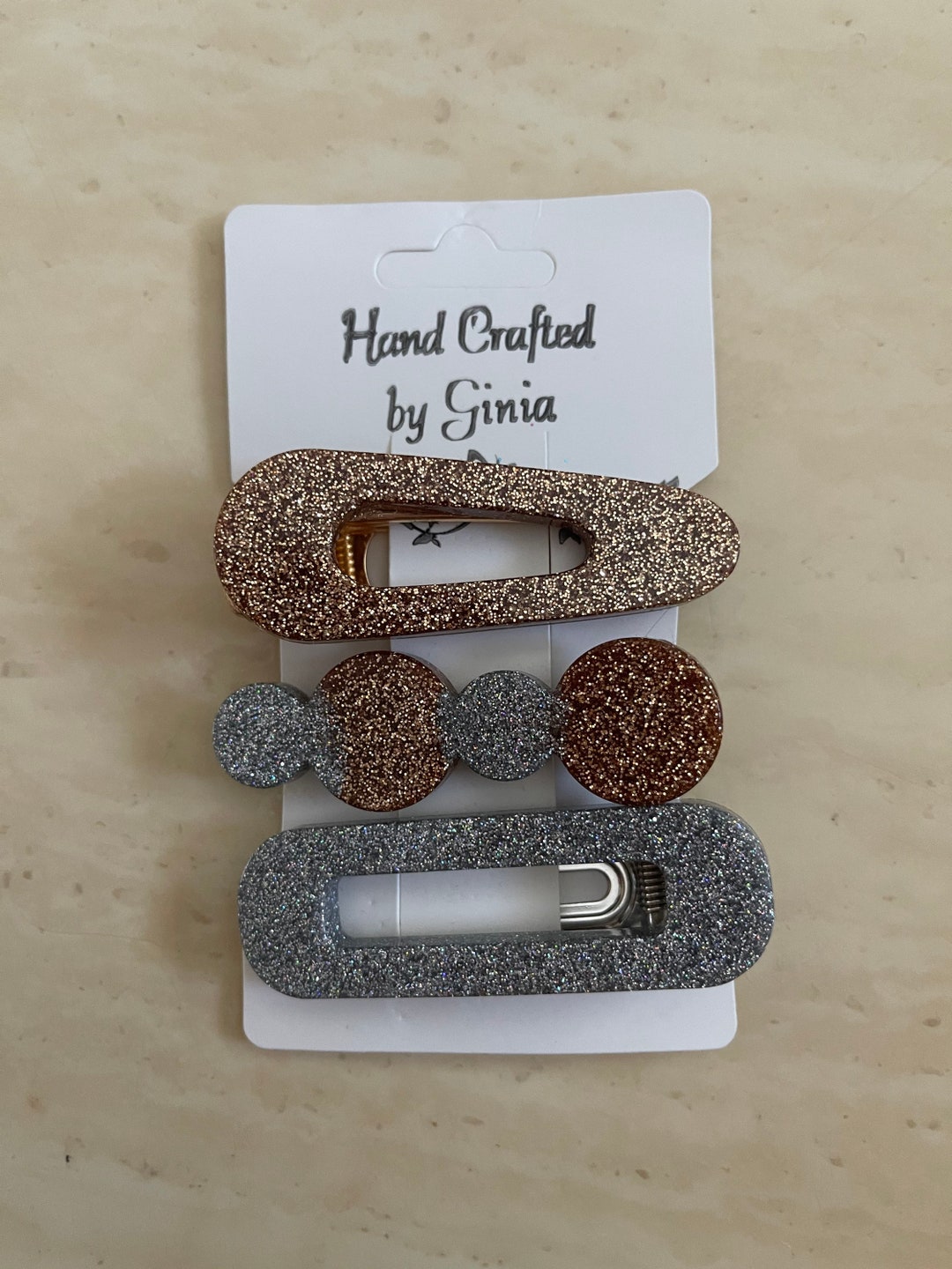 Barrettes, Glitter Barrettes , Pretty Barrettes, Resin Barrettes - Etsy