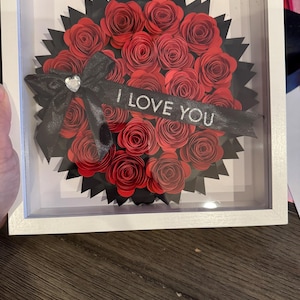 Romantic Bouquet Shadow Box - Etsy