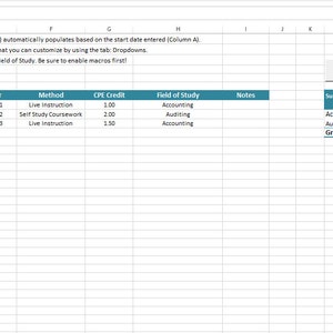 CPE Tracker - Digital Download - Etsy
