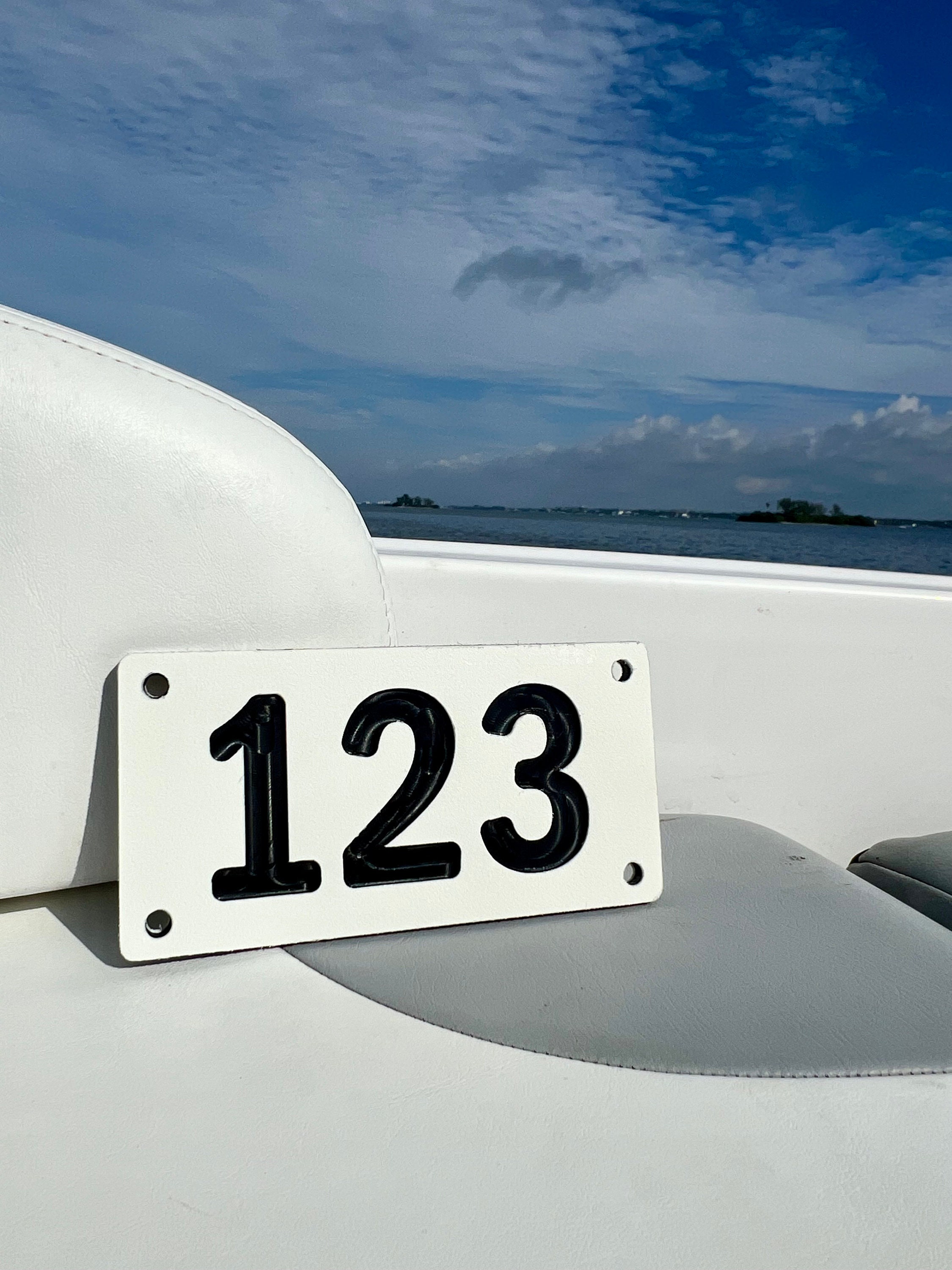 Custom Engraved Dock Slip Number Sign - Etsy