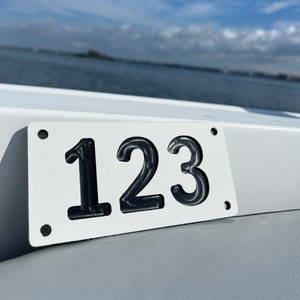Custom Engraved Dock Slip Number Sign - Etsy