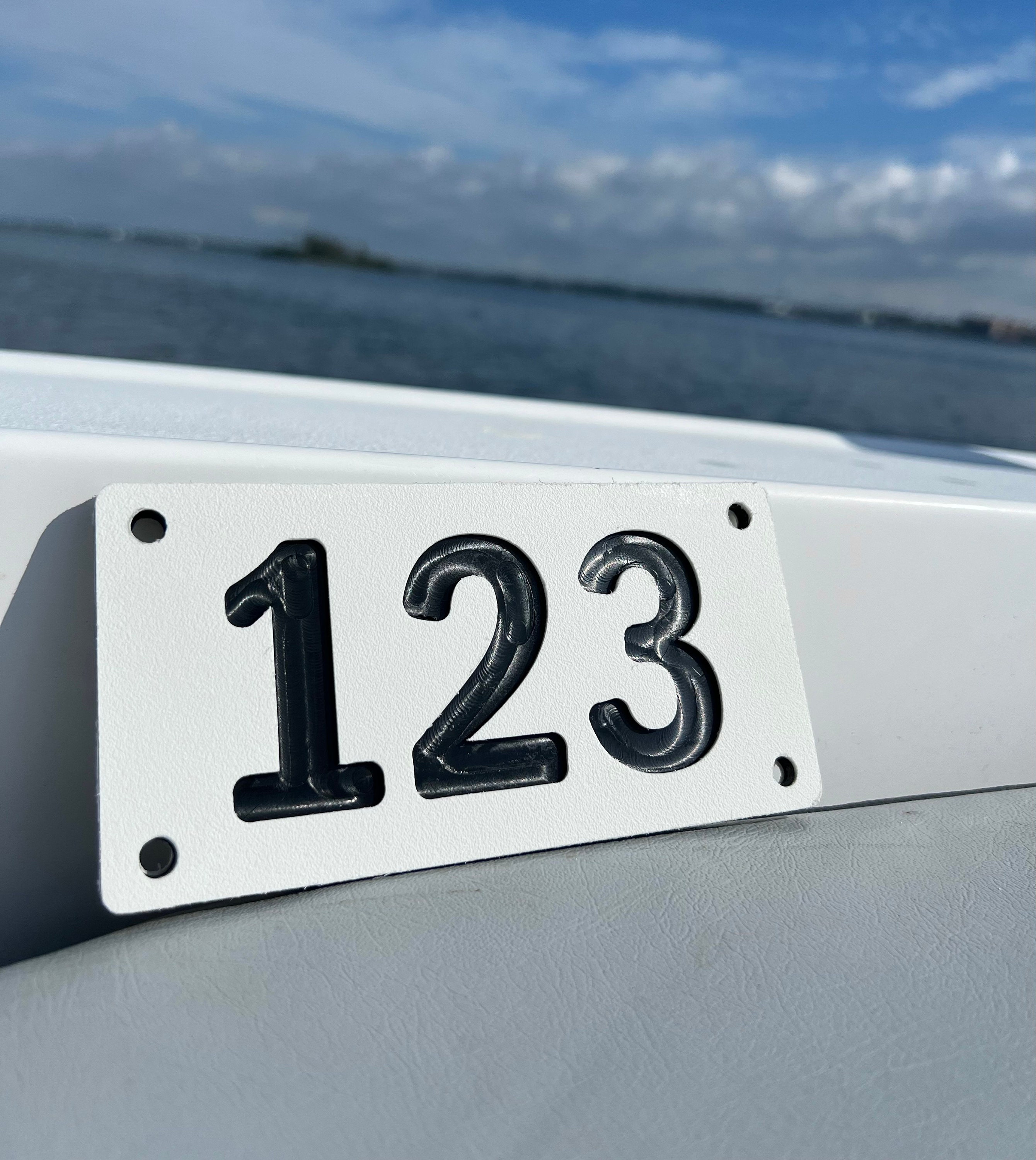 Custom Engraved Dock Slip Number Sign - Etsy