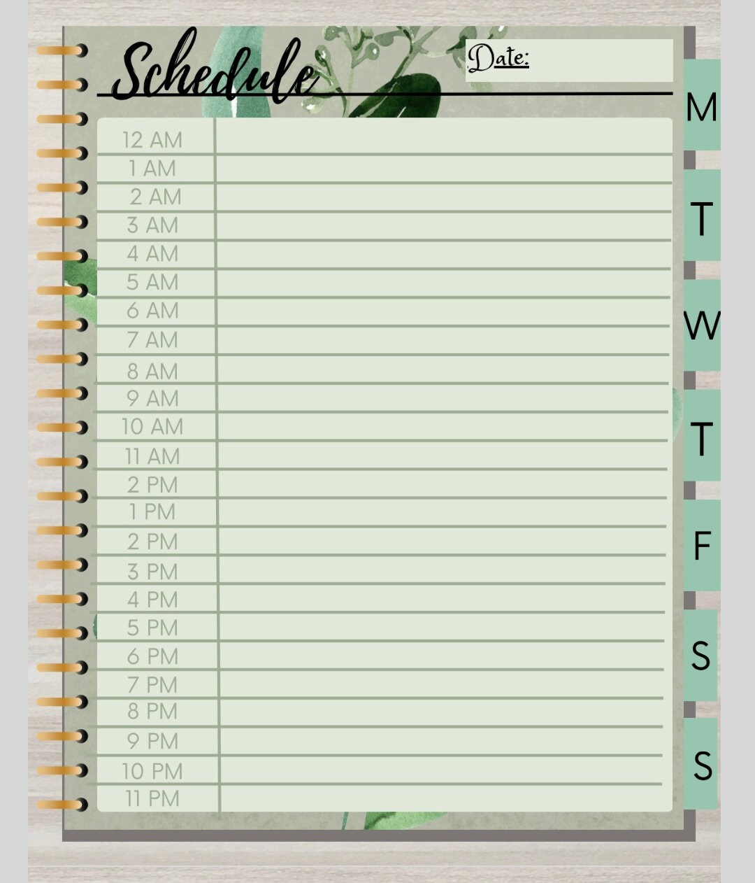 DIGITAL*** Weekly Planner, Sage Planner, Nature Lover Planner, Weekly ...