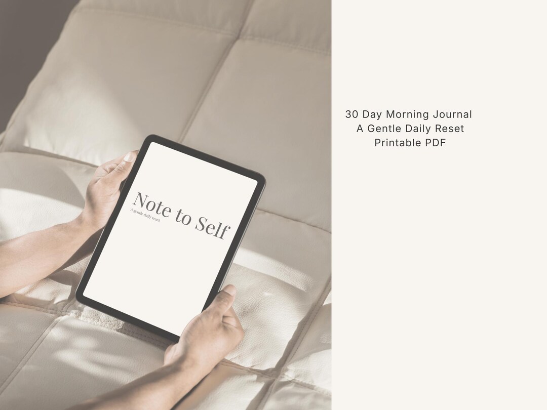 30 Day Morning Journal Printable | Gratitude Journal PDF | Daily Reset ...