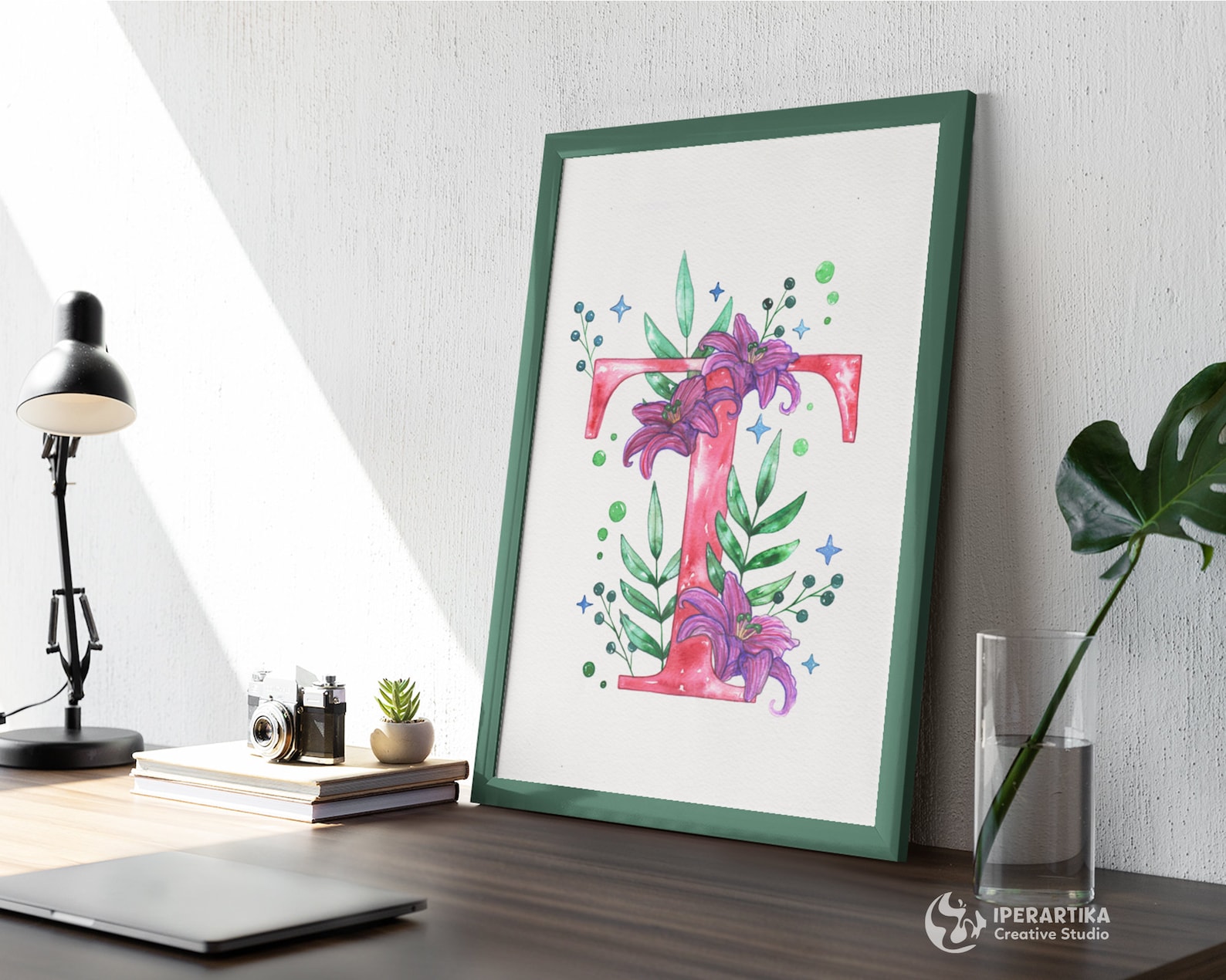 BOTANICAL ALPHABET Printable - 26 Letters and Flowers Templates for ...