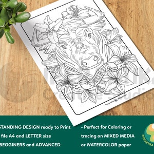 Taurus COLORING PAGE Printable | Zodiac Signs Coloring Pages | Coloring ...
