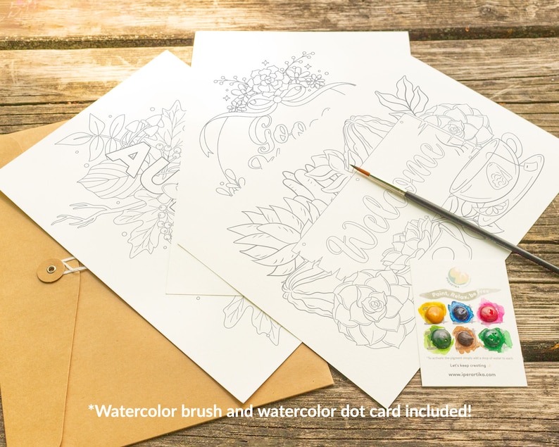 Watercolor Painting Kit: DIY Art Craft Set for Adults - Etsy