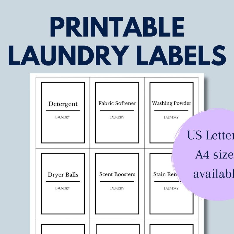 Laundry Labels - Etsy